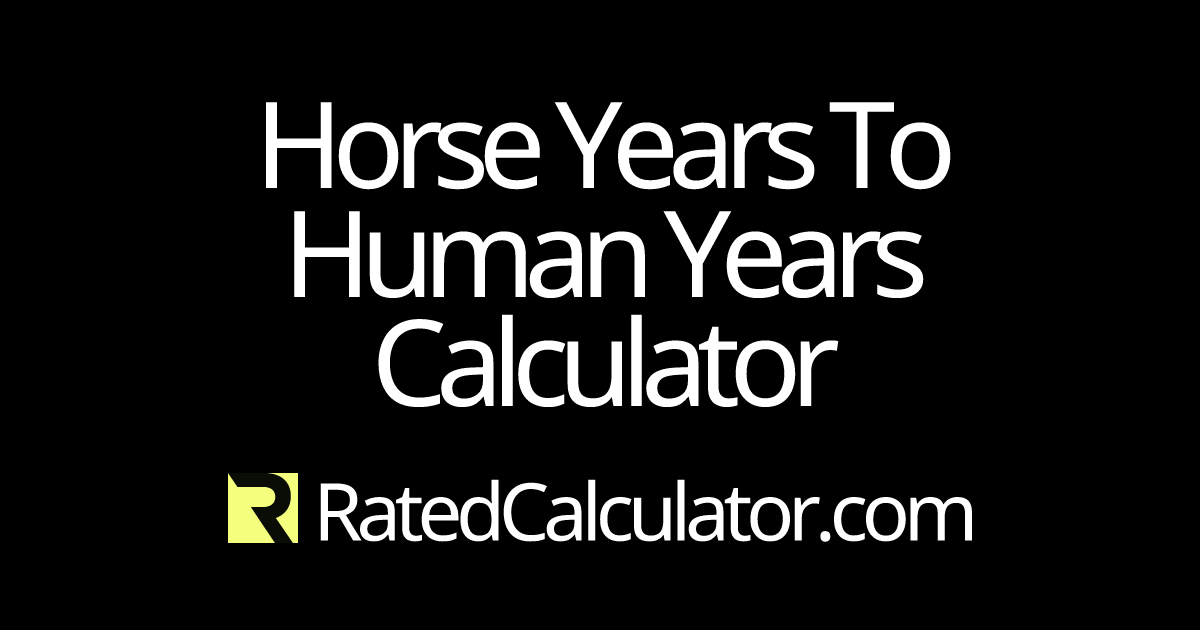 Horse Years to Human Years Calculator | Convert Horse Age